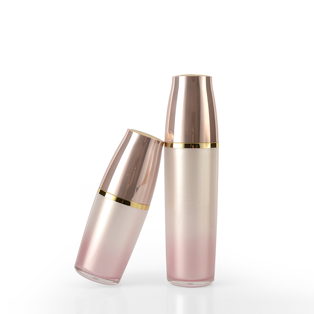 High purchase 15ml Pink PMMA plastic bottle W/ Lotion Pump - cosmopacks