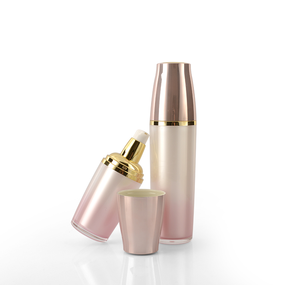 High purchase 15ml Pink PMMA plastic bottle W/ Lotion Pump - cosmopacks