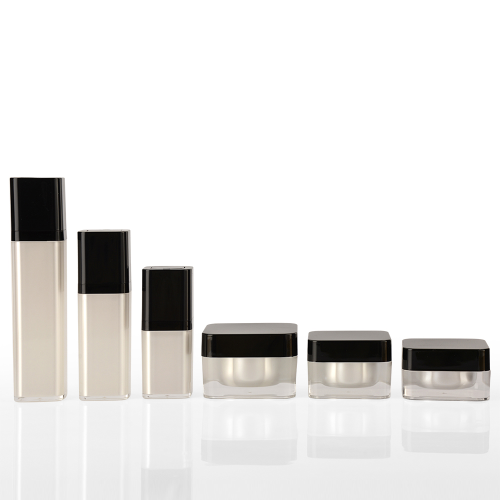 High-quality 15ml acrylic cosmetic bottle W/ Lotion Pump - cosmopacks