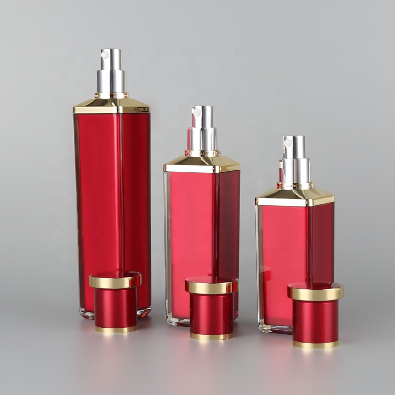 50G Cream Container Gold jar Acrylic Bottle Set Packaging - cosmopacks