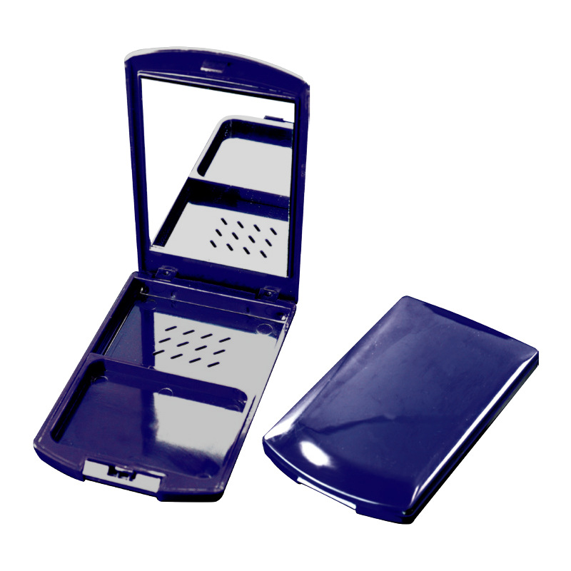 Blue Empty Blush Compact Powder Cosmetics Packaging - cosmopacks