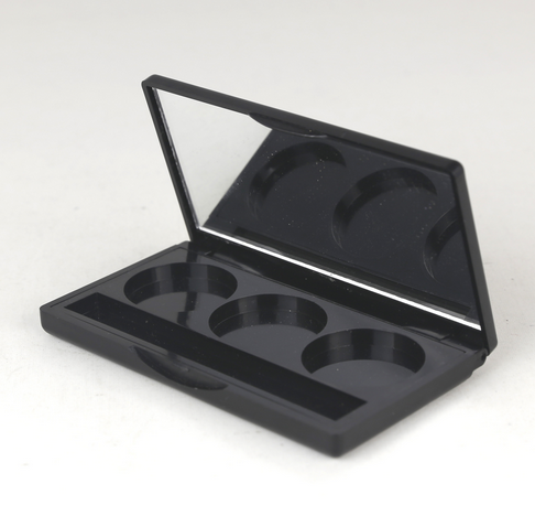 Empty Black Makeup Eyeshadow Plastic Pallete Case - cosmopacks