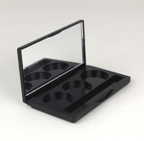 Empty Black Makeup Eyeshadow Plastic Pallete Case - cosmopacks